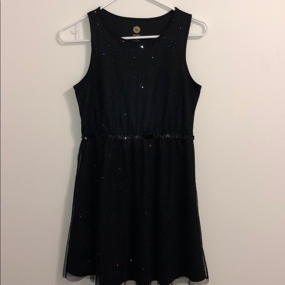 total girl | Dresses | Girls Black Sparkly Dress | Poshmark